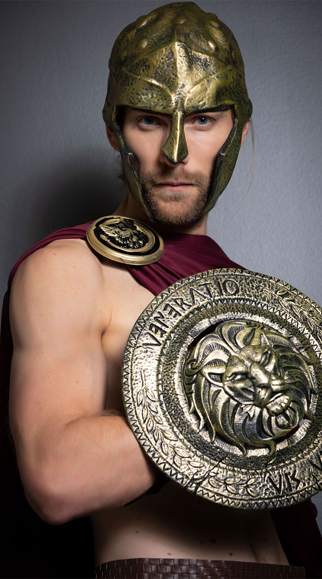 Mens Spartan Warrior Costume, Spartan Costume, Greek Warrior Costume
