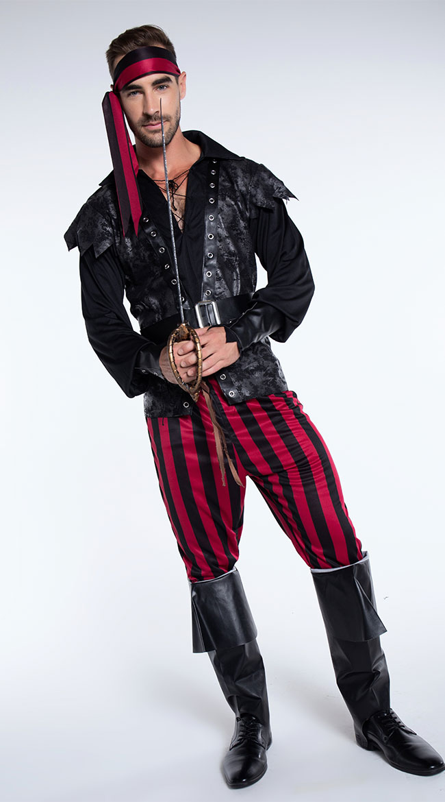 Men's Ruthless Rogue Costume, Men's Pirate Costume, Men's Sailor Costume