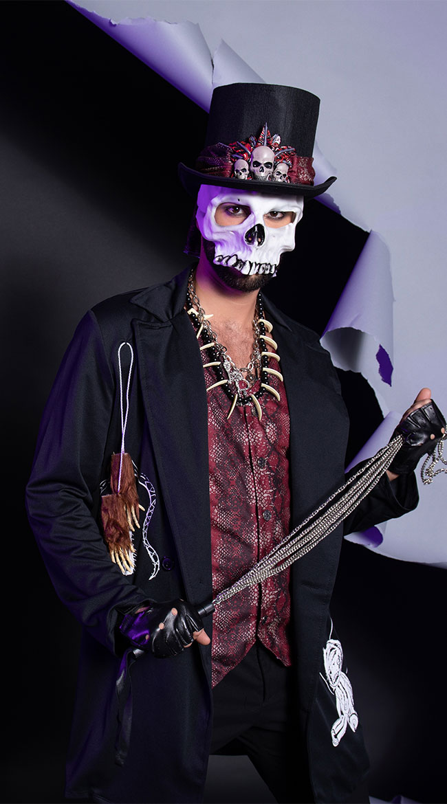 Men's Voodoo Dude Costume, Men's Voodoo Costume, Men's Magician Costume ...