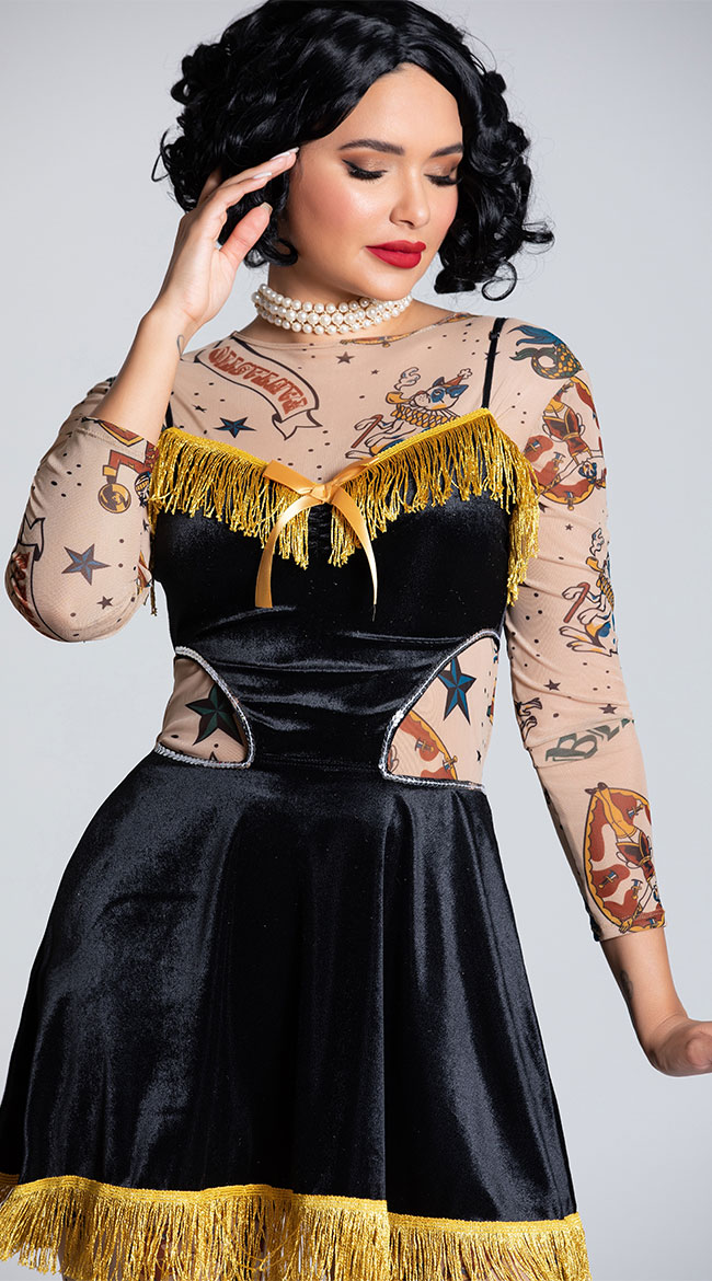 The Amazing Tattooed Lady Costume, tattoo lady circus costume - Yandy.com
