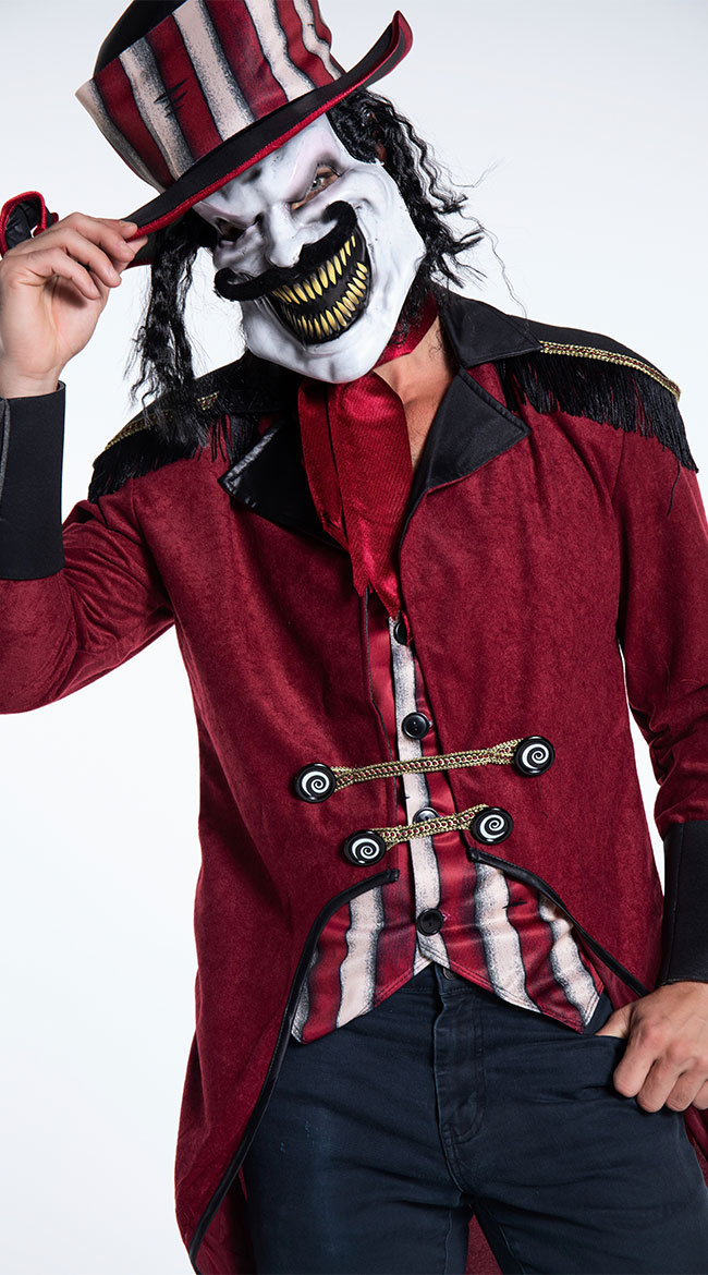 Men's Wicked Ringmaster Costume, Men's Scary Circus Costume - Yandy.com