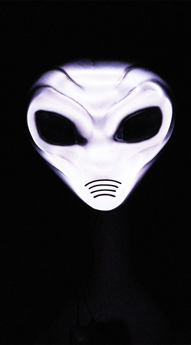 Gray Extraterrestrial Life Mask, Sexy Gray Alien Mask-Yandy.com