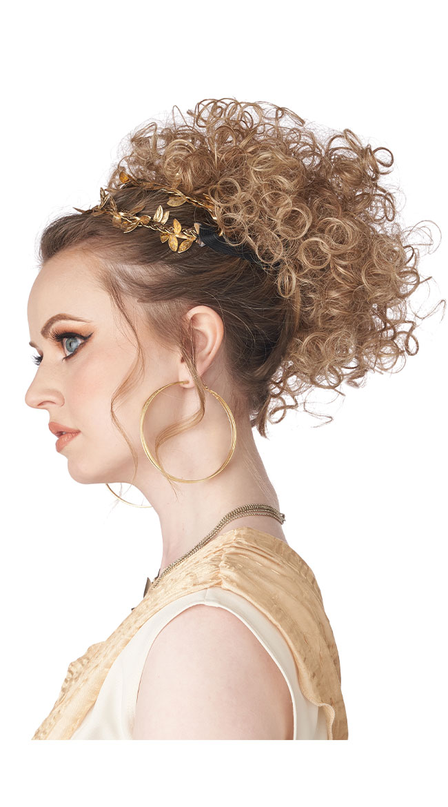 Blonde Roman Goddess Wig, Sexy Goddess Blonde Partial Clip On Costume ...