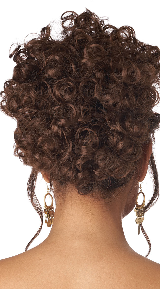 Brunette Roman Goddess Wig, Sexy Goddess Brunette Partial Clip On ...