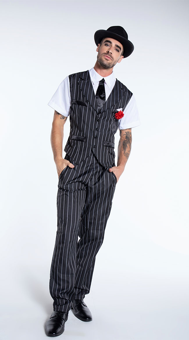 Men's Gangster Gent Costume, Men's Mobster Costume - Yandy.com