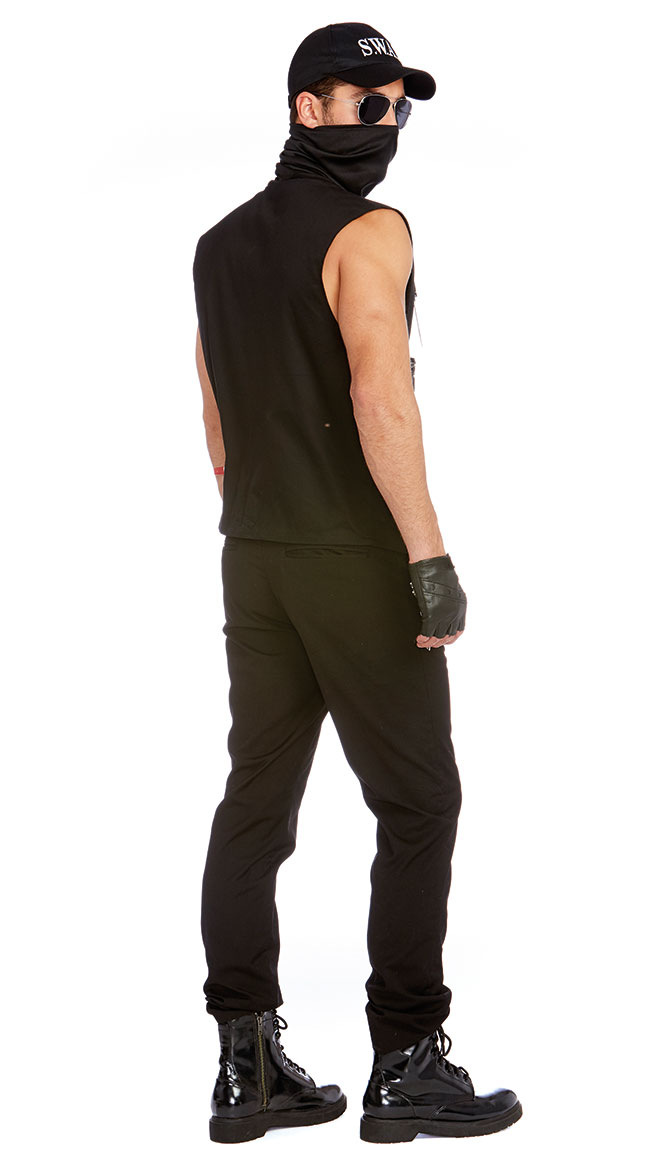 Men's Special Ops Costume, Men's S.W.A.T Cop Costume - Yandy.com
