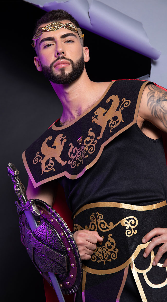 Men's Roman Ruler Costume, Sexy Julius Ceasar Costume-Yandy.com