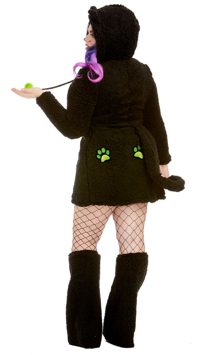 Plus Size Cross My Path Cat Costume, Sexy Black Cat Costume-Yandy.com