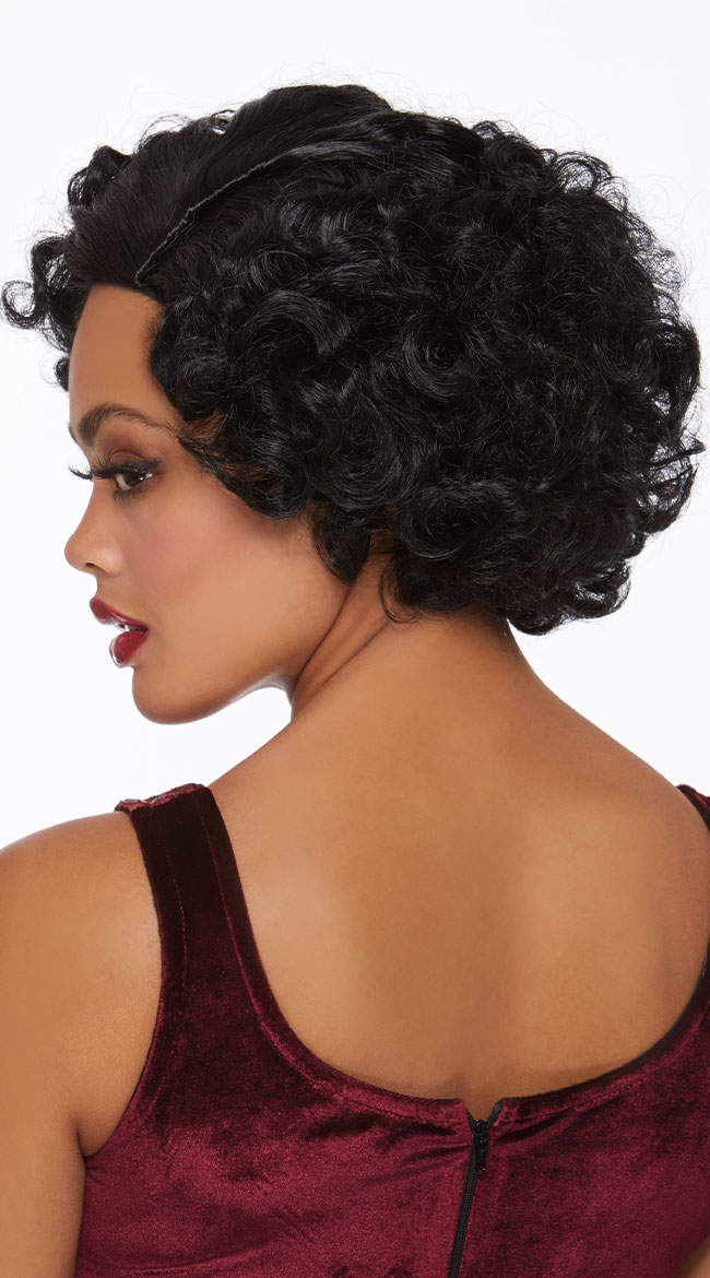 Flapper Wig, Short Curly Bob Wig-Yandy.com