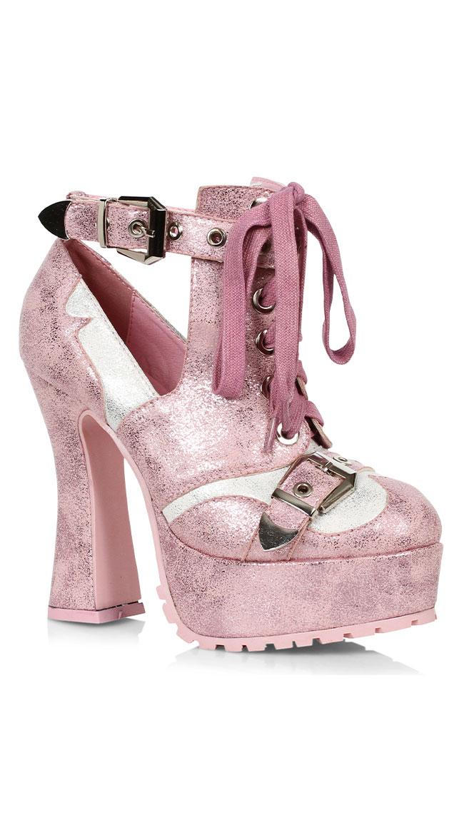 5.5" Rule Breaker Chunky Heel, Sexy Patent Leather Shoes - Yandy.com