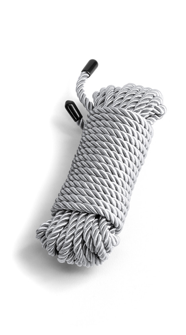 25ft Silver Bound Rope, Silver Sex Rope - Yandy.com