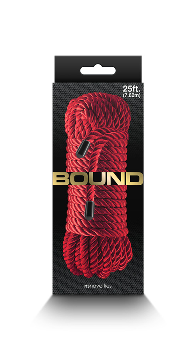 25ft Red Bound Rope, Red Sex Rope - Yandy.com