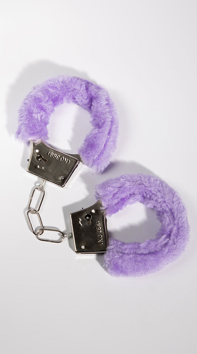 Beginner's Handcuffs Furry Purple, Handcuff, Handcuffs