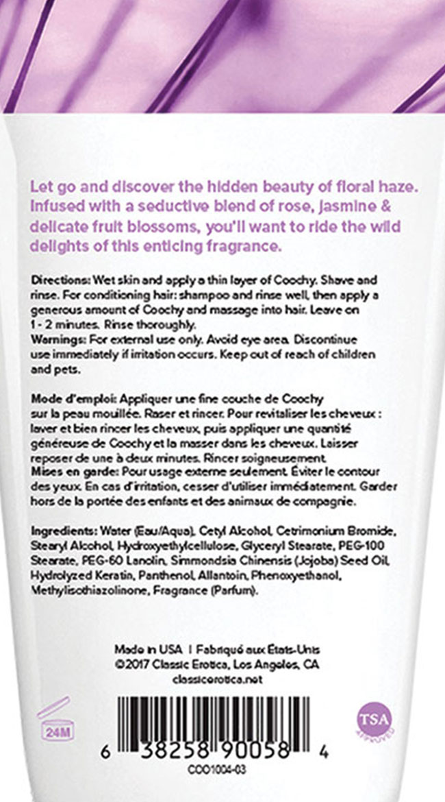 12.5 oz Coochy Floral Haze Shave Cream, Intimate Shave Cream - Yandy.com