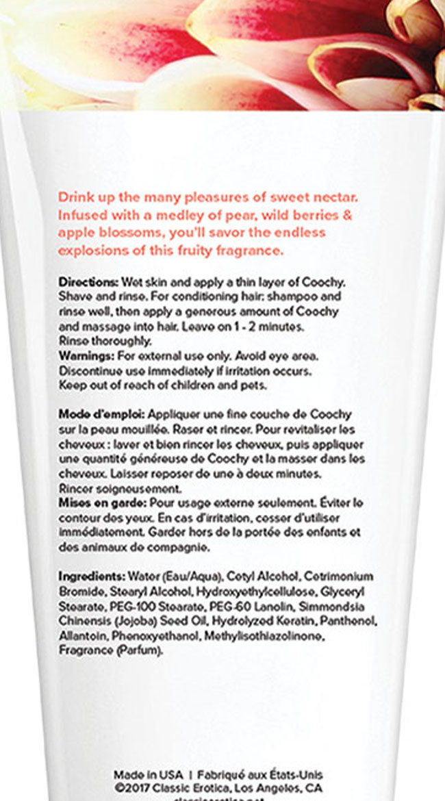 12.5 oz Coochy Sweet Nectar Shave Cream, intimate Shave Cream -Yandy.com