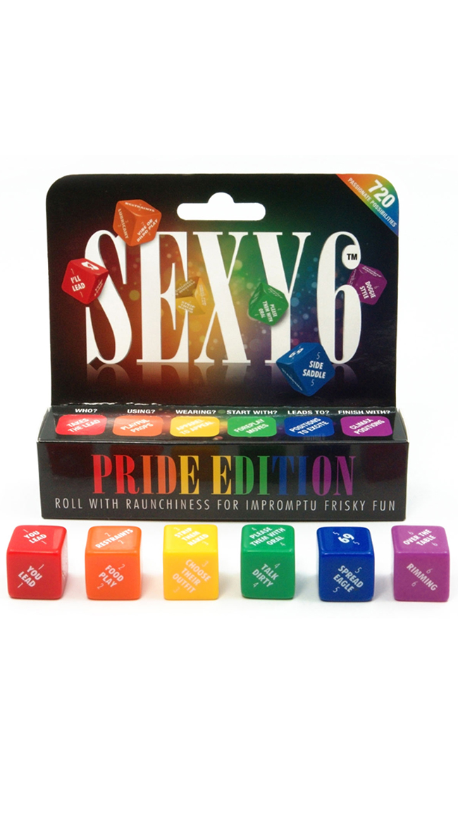 Sexy 6 Dice Game - Pride Edition, Pride Dice Sex Game - Yandy.com