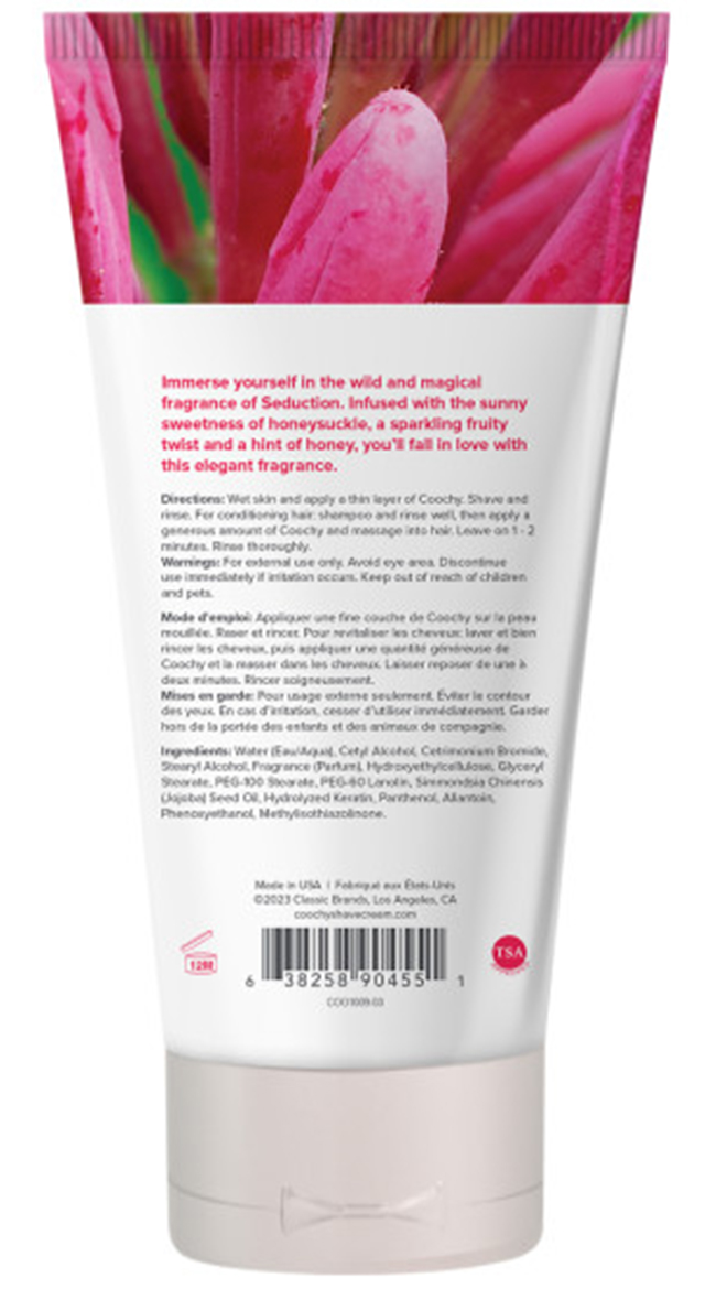 3.4oz Coochy Floral Shave Cream, Floral Shaving Cream - Yandy.com