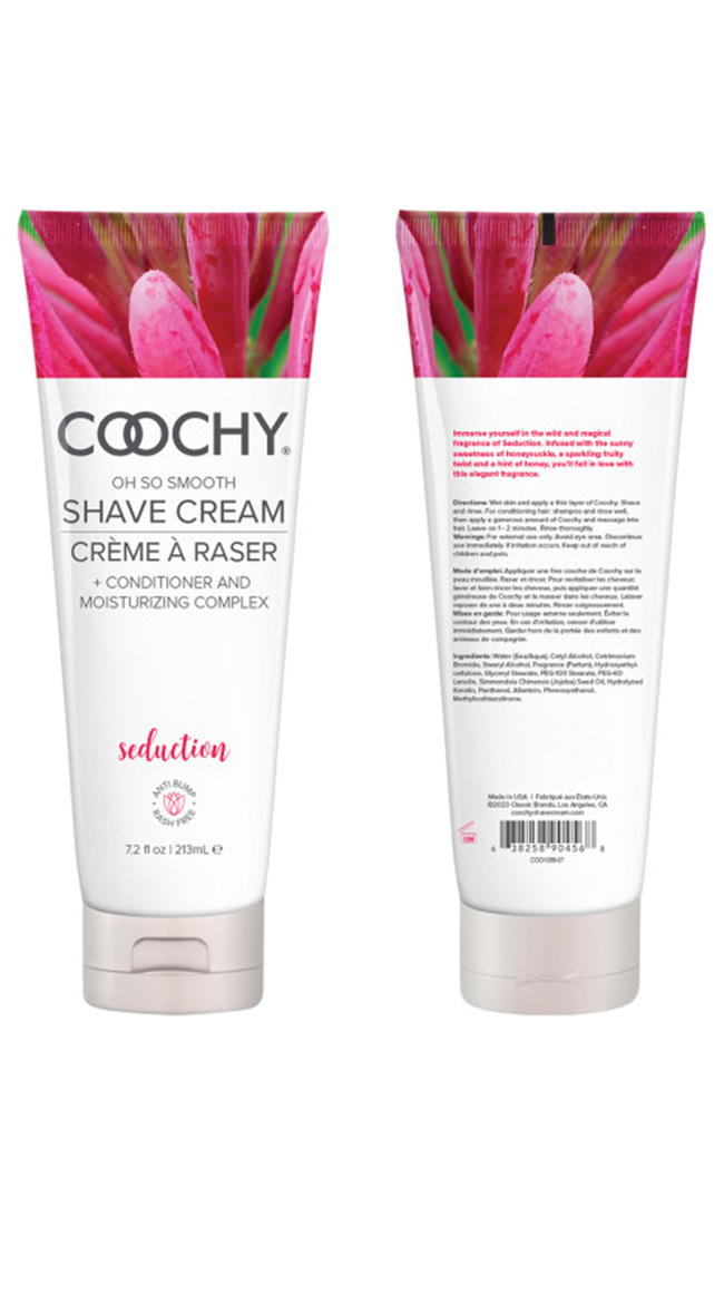 7.2oz Coochy Floral Shave Cream, Floral Shaving Cream - Yandy.com