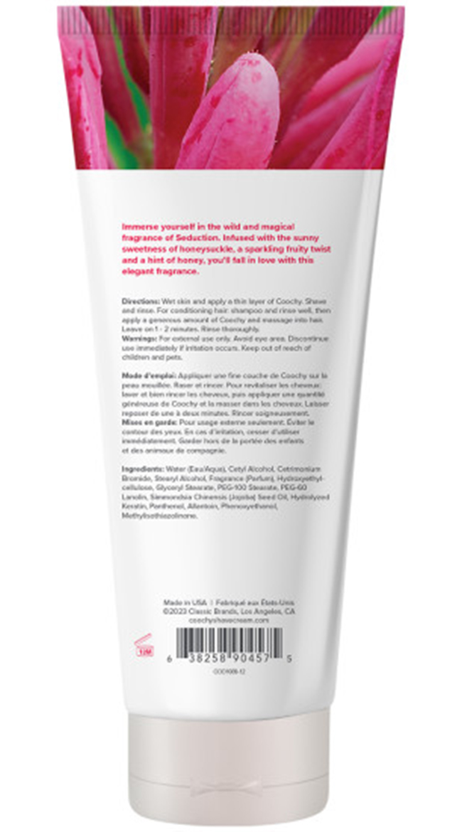 12.5oz Coochy Floral Shave Cream, Floral Shaving Cream - Yandy.com