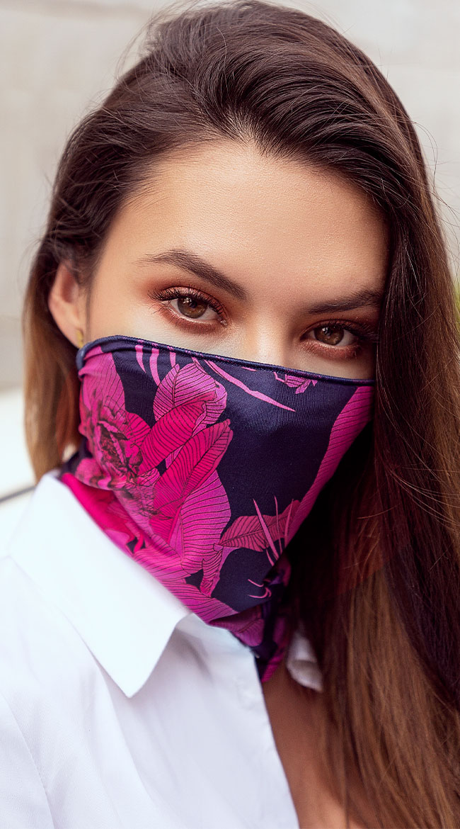 Fiercely Floral Face Neck Bandana, Stylish Face Mask - Yandy.com