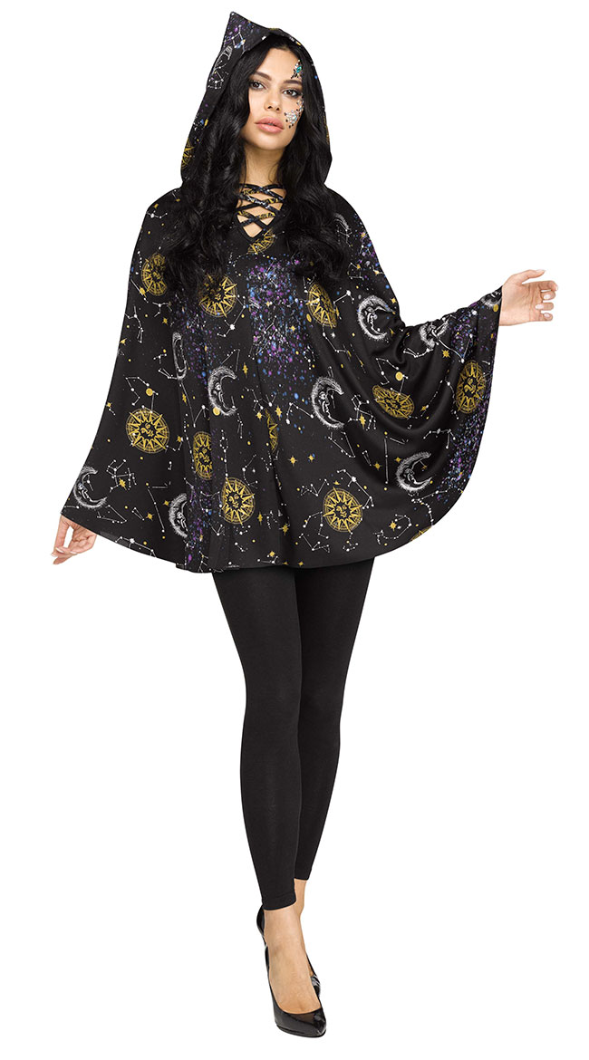 Celestial Space Poncho Costume, Costume Accessories - Yandy.com