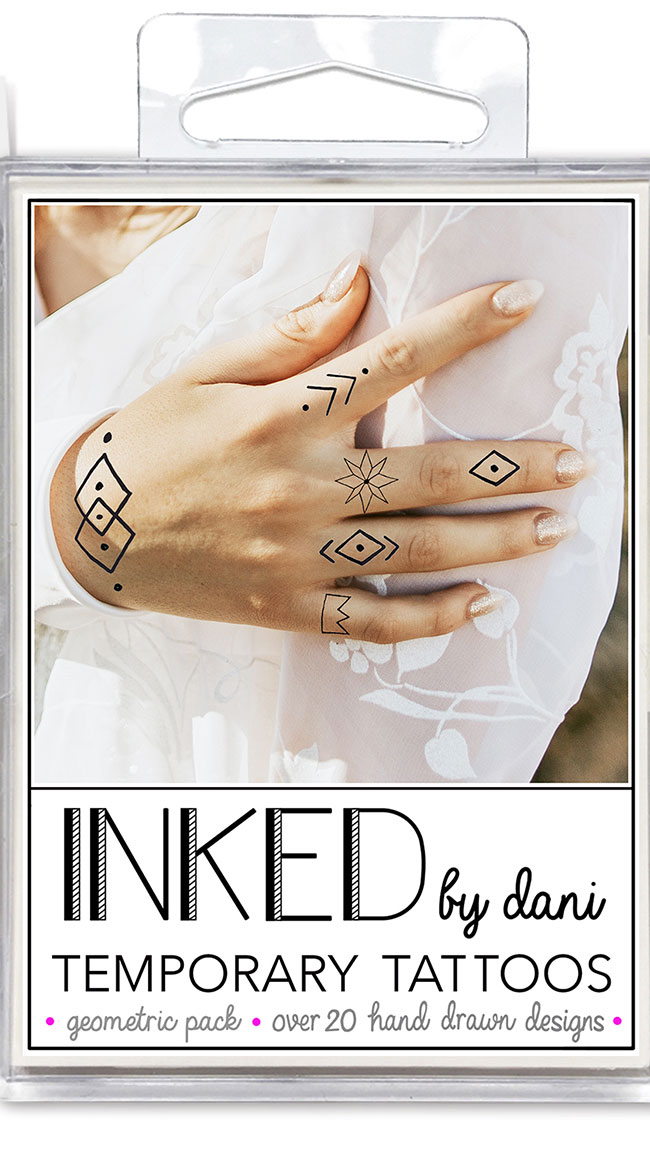 The Geometric Temporary Tattoo Pack, Body Stickers - Yandy.com