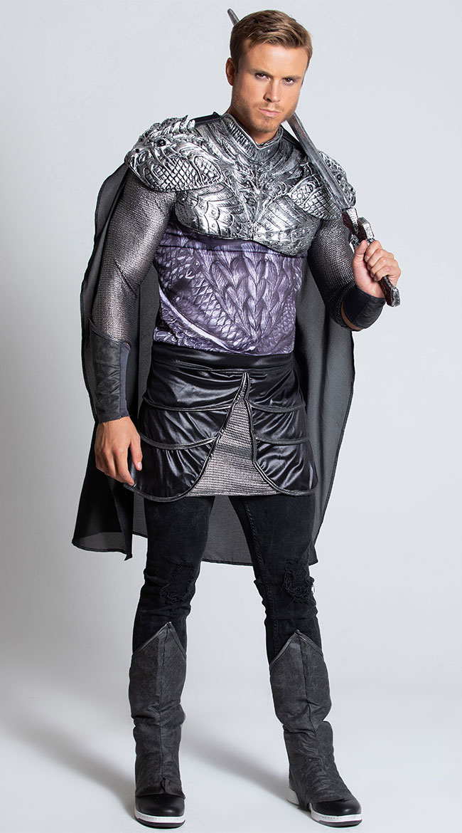 Men's Dark Medieval Knight Costume, Men's Knight Costume, Men's ...