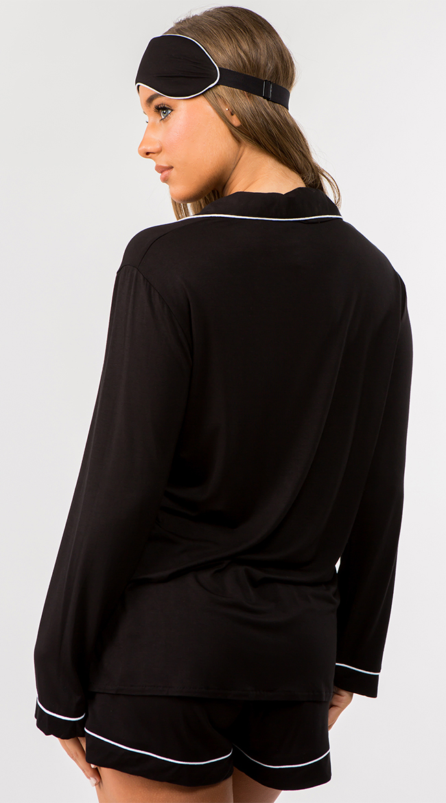 Beauty Sleep Pajama Set, Pajamas and Eye Mask Set - Yandy.com