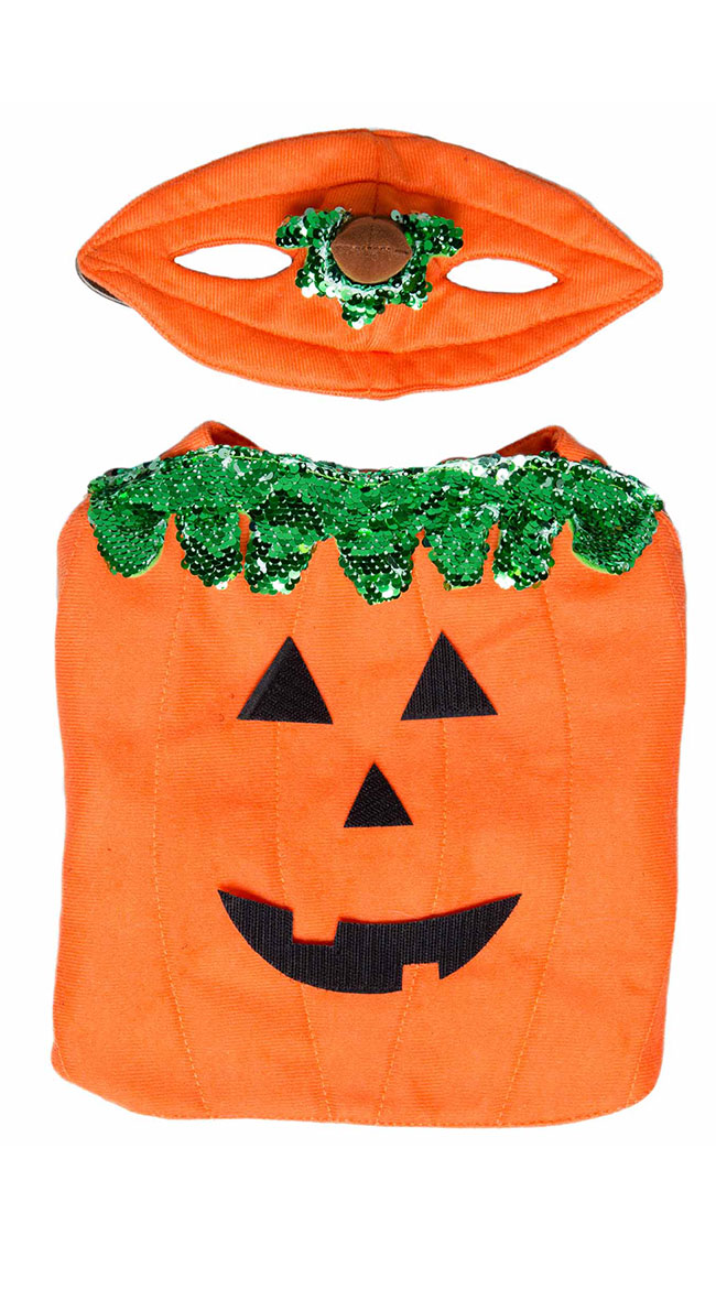 Pumpkin Pet Harness Costume, Pumpkin Dog Cat Costume - Yandy.com