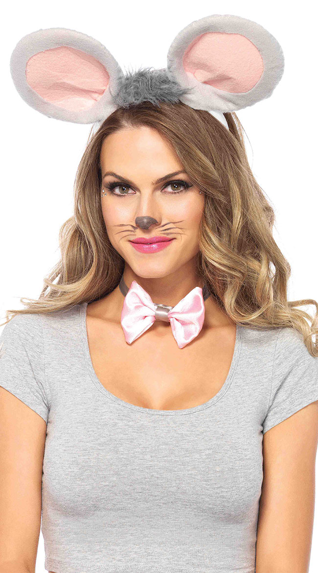 Adorable Mouse Kit, Grey Mouse Kit, Furry Mouse Kit