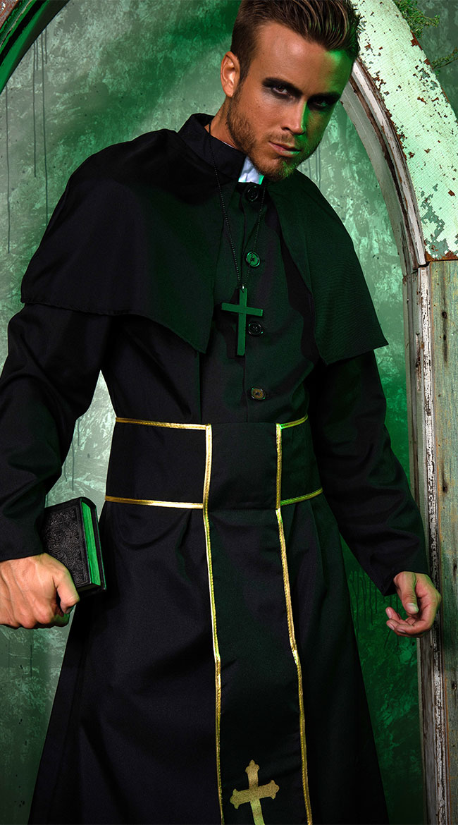 Men's Heavenly Priest Costume, Men's Priest Costume - Yandy.com