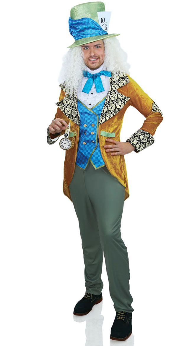 Men's Angry Top Hat Costume, Men's Mad Hatter Costume - Yandy.com