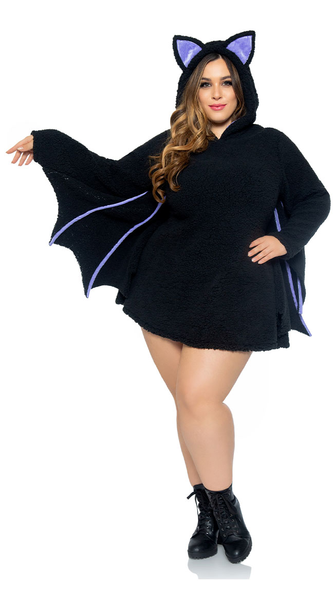 Plus Size Moonlight Bat Costume, Sexy Bat Dress Costume-Yandy.com