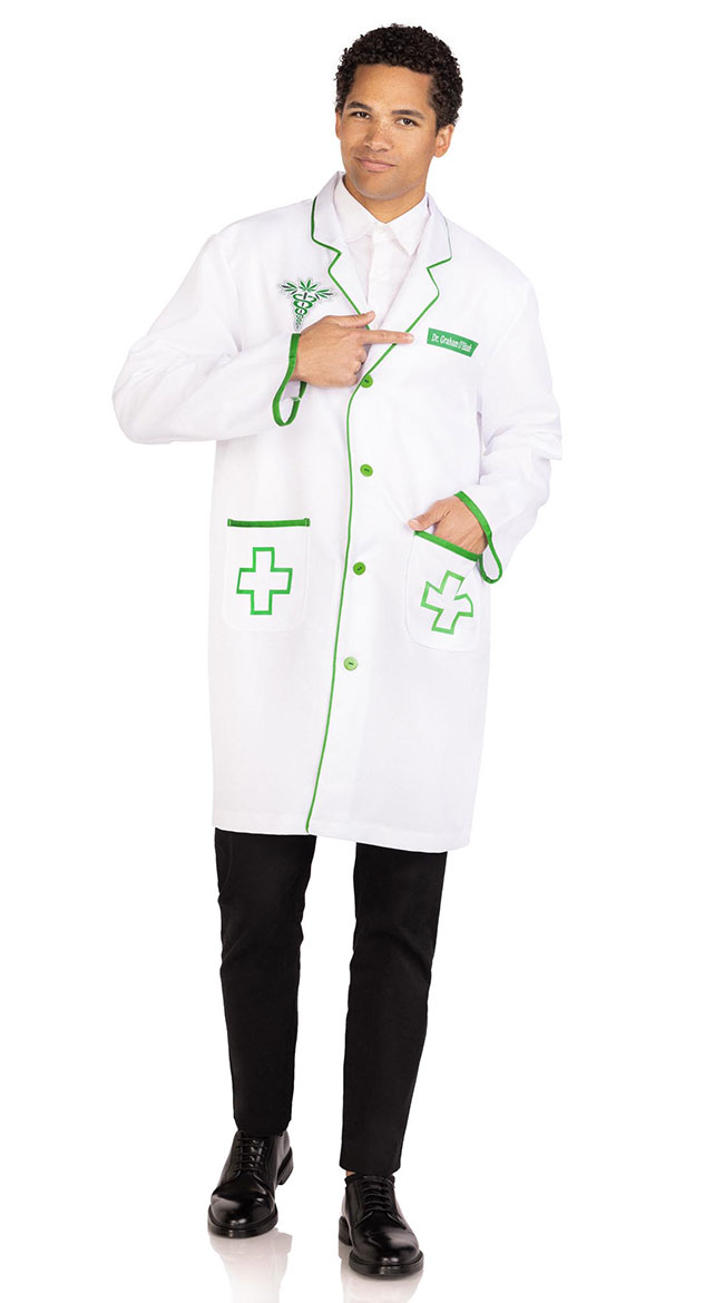 Men's Dr. Graham O'Hash Costume, Men's Weed Doctor Costume - Yandy.com