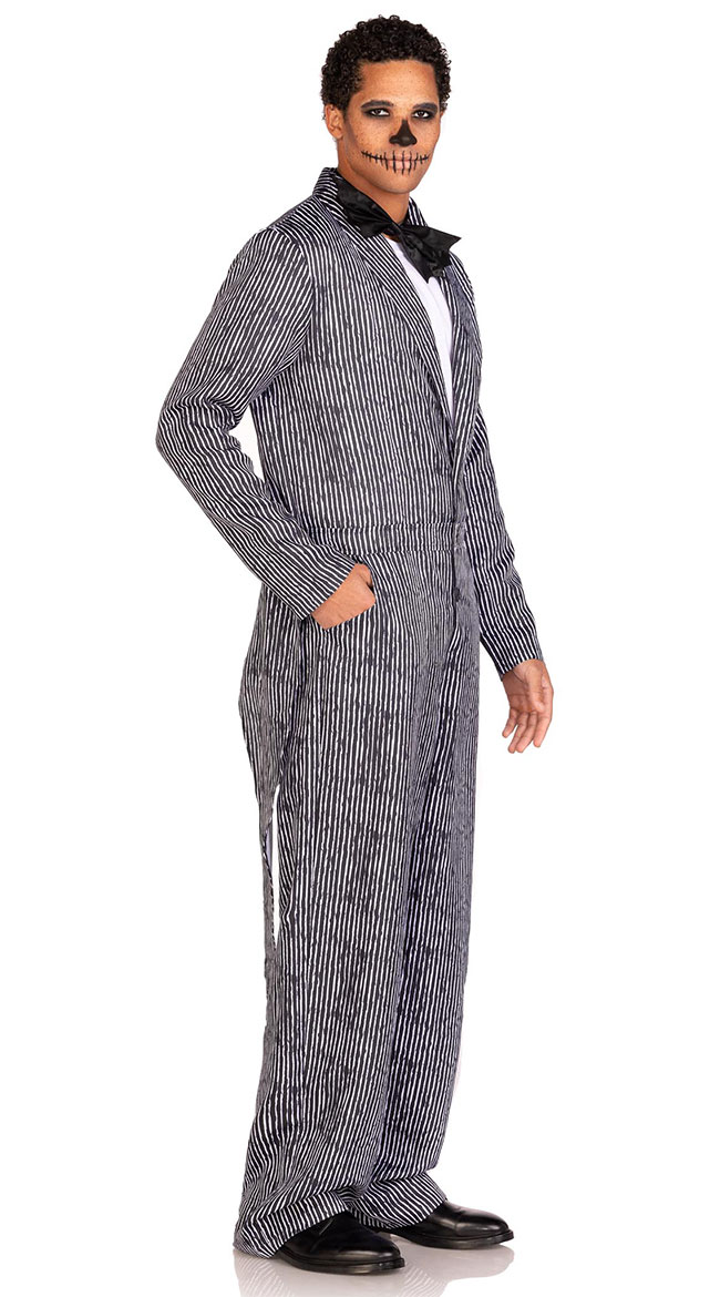 Men's Pinstriped Tux Costume, Men's Pumpkin King Costume - Yandy.com