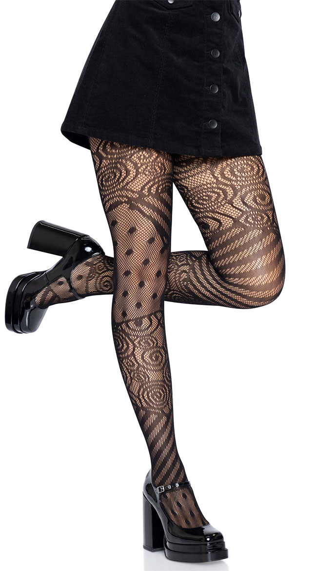 Doll Net Pantyhose, Patterned Fishnet Pantyhose - Yandy.com
