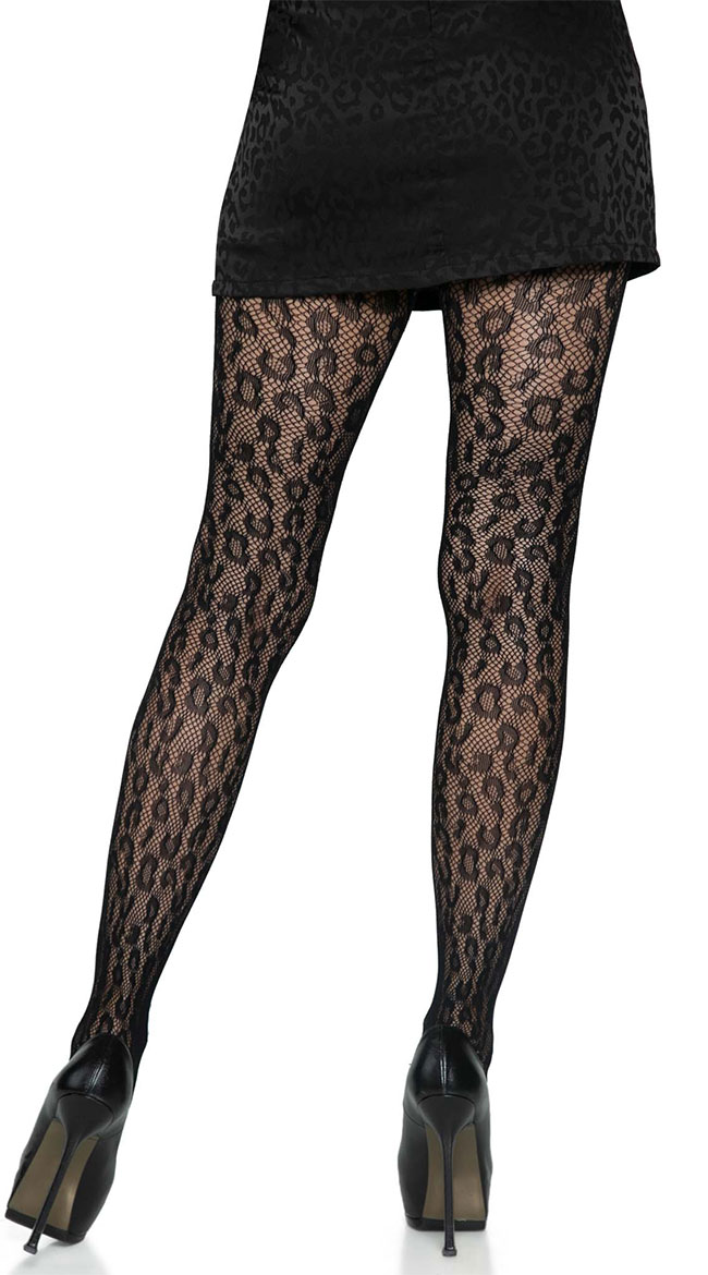 Leopard Net Tights, Leopard Print Pantyhose - Yandy.com