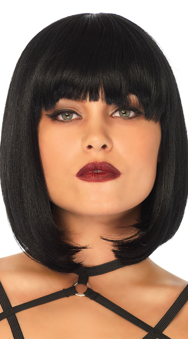 Short Natural Bob Wig, Short Black Bob Wig - Yandy.com