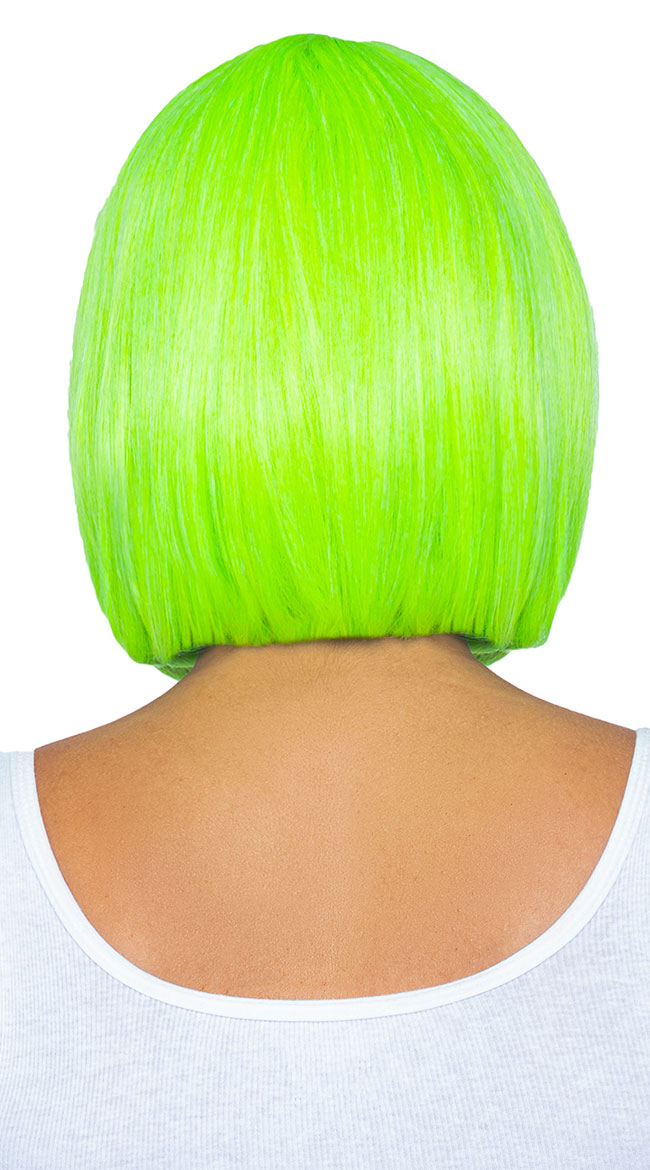 12" Short Neon Wig, Neon Bob Wig - Yandy.com