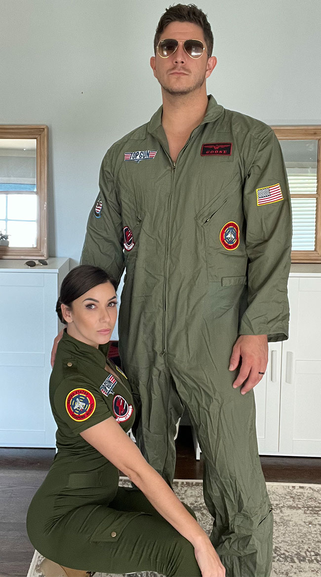Men's Top Gun Costume, Top Gun Men's Flight Suit, Men's Maverick ...