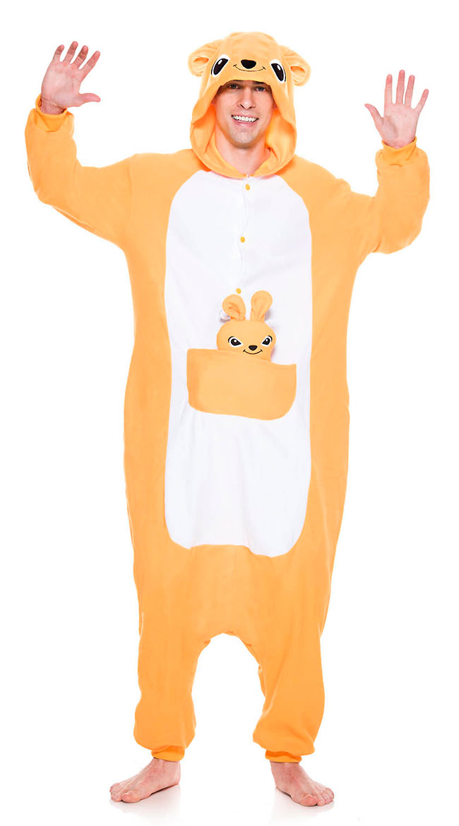 Coy Kangaroo Onesie Costume, Kangaroo Animal Costume - Yandy.com