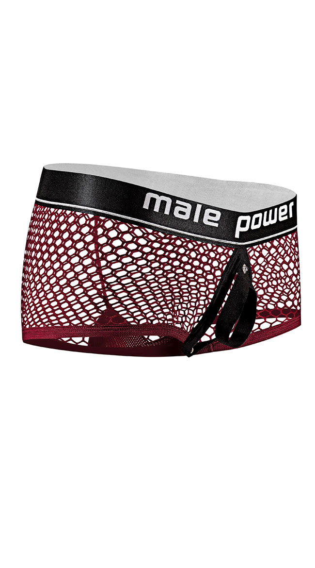 Men's Meshed It Up Boxer Short, Men's Black Mesh Lingerie - Yandy.com