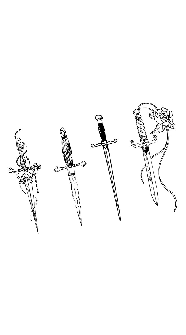 Sword Fight Body Stickers, Temporary Tattoo Accessories - Yandy.com