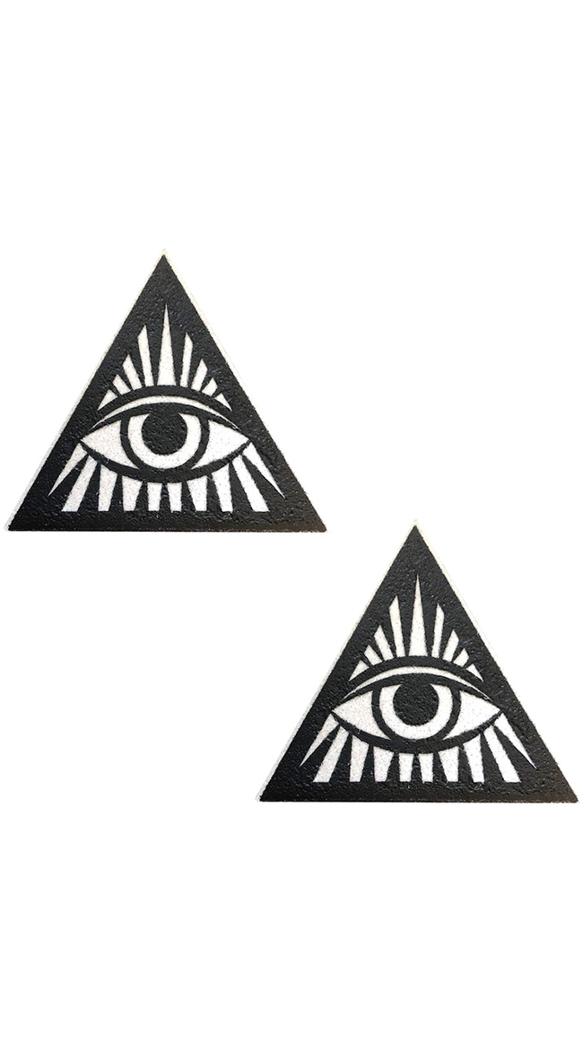 Third Eye Triangle Pasties, Glow in the Dark Third Eye Pasties - Yandy.com