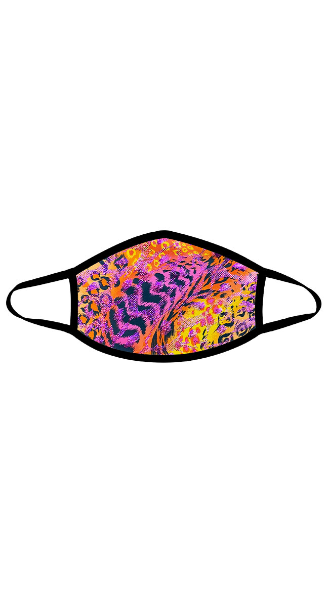 Flaming Hot Tiger Face Mask, Stylish Face Mask - Yandy.com