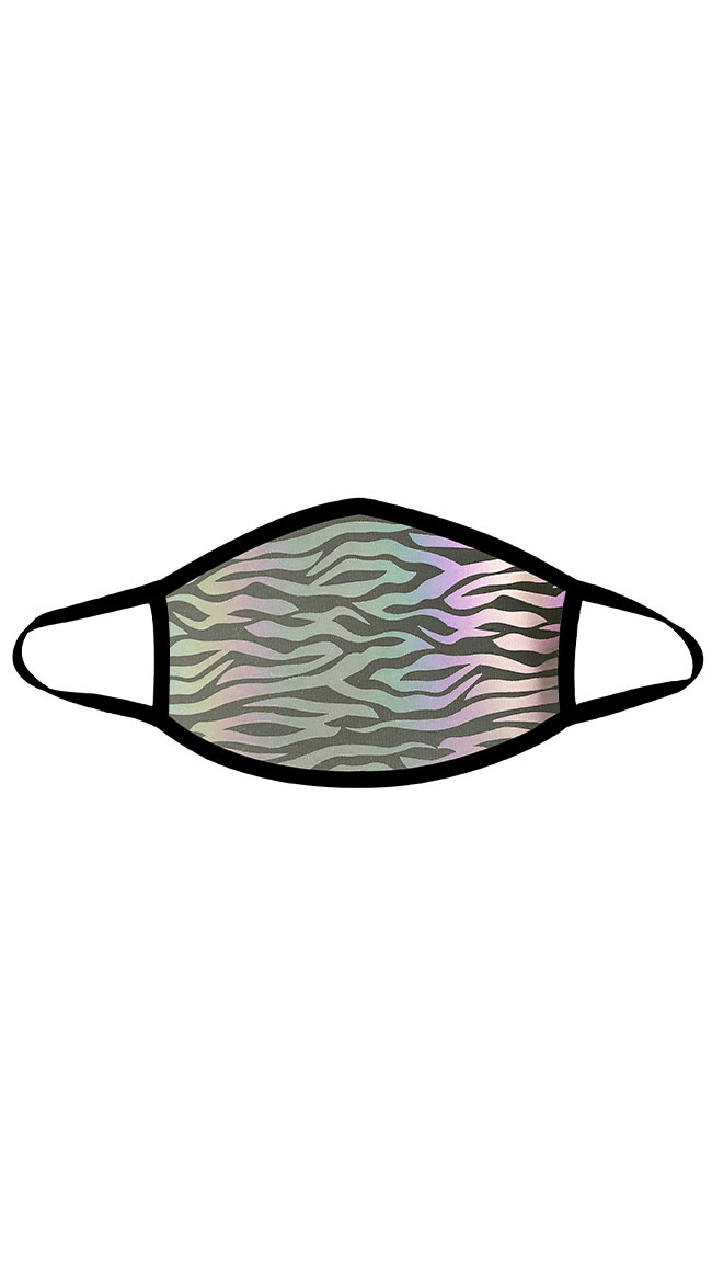 Zombie Zebra Reflective Face Mask, Stylish Face Mask - Yandy.com
