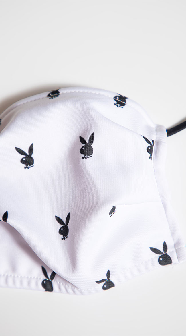Playboy Bunny Logo Mask, Stylish Face Mask - Yandy.com