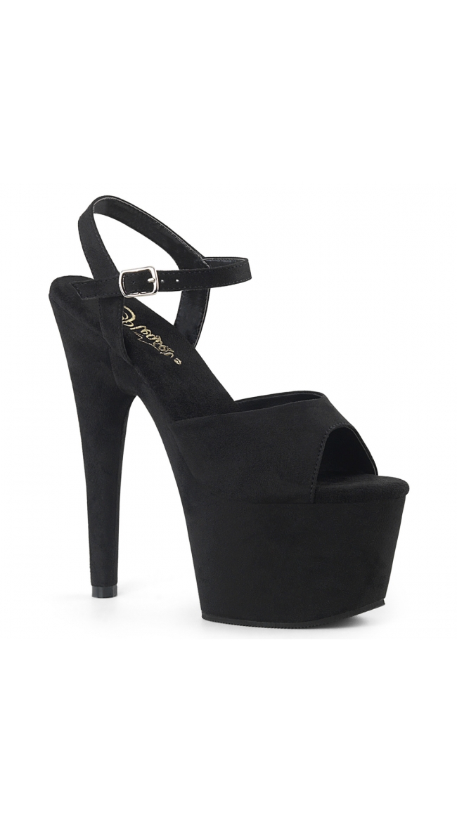 7 Inch Faux Suede Platform Sandal, 7 Inch Faux Suade Platform Sandal ...