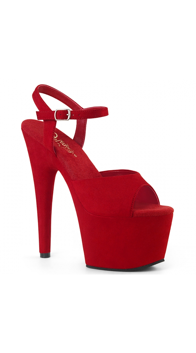 7 Inch Faux Suede Platform Sandal, 7 Inch Faux Suade Platform Sandal ...