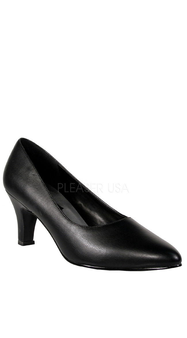 3 Inch Block Heel Classic Pump, 3" Block Heel Classic Pump - Yandy.com